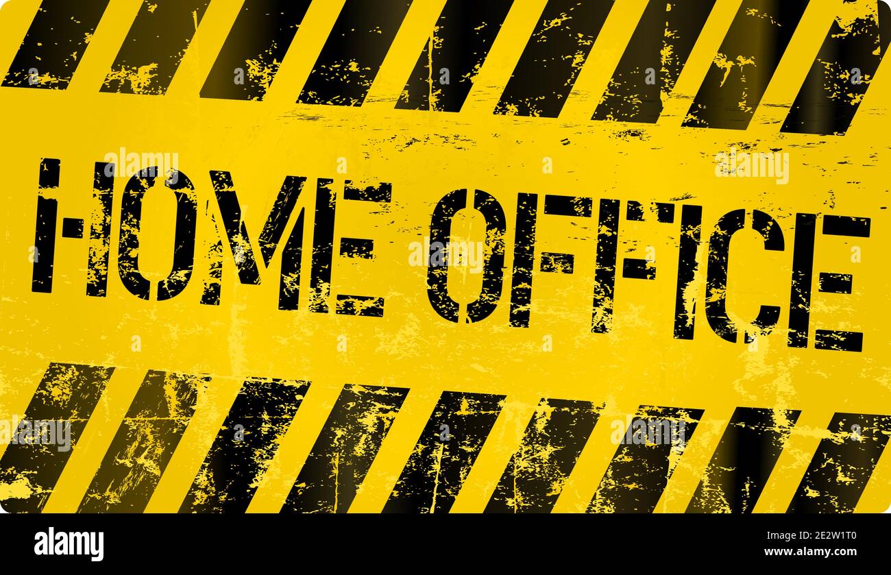 Work from home sign Stock Vector Images - Alamy