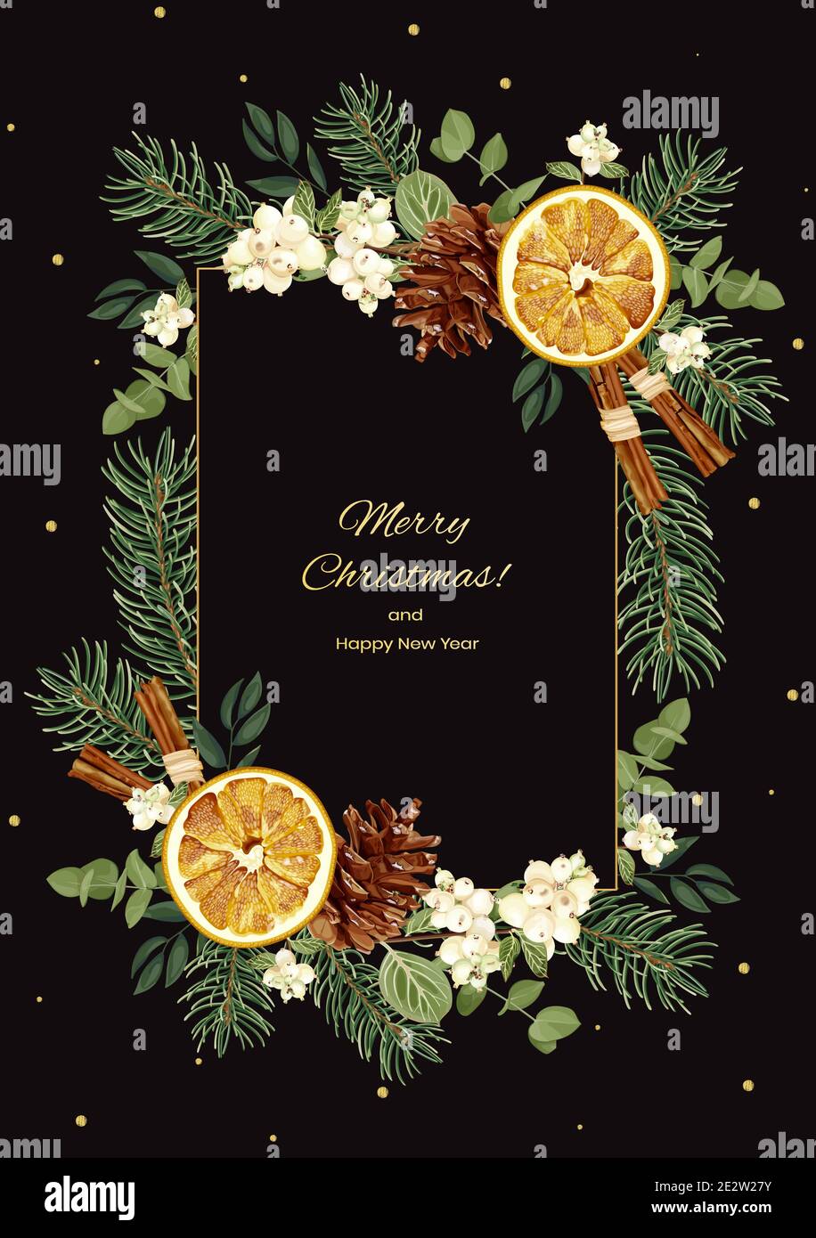 Green spruce cones on Stock Vector Images - Alamy