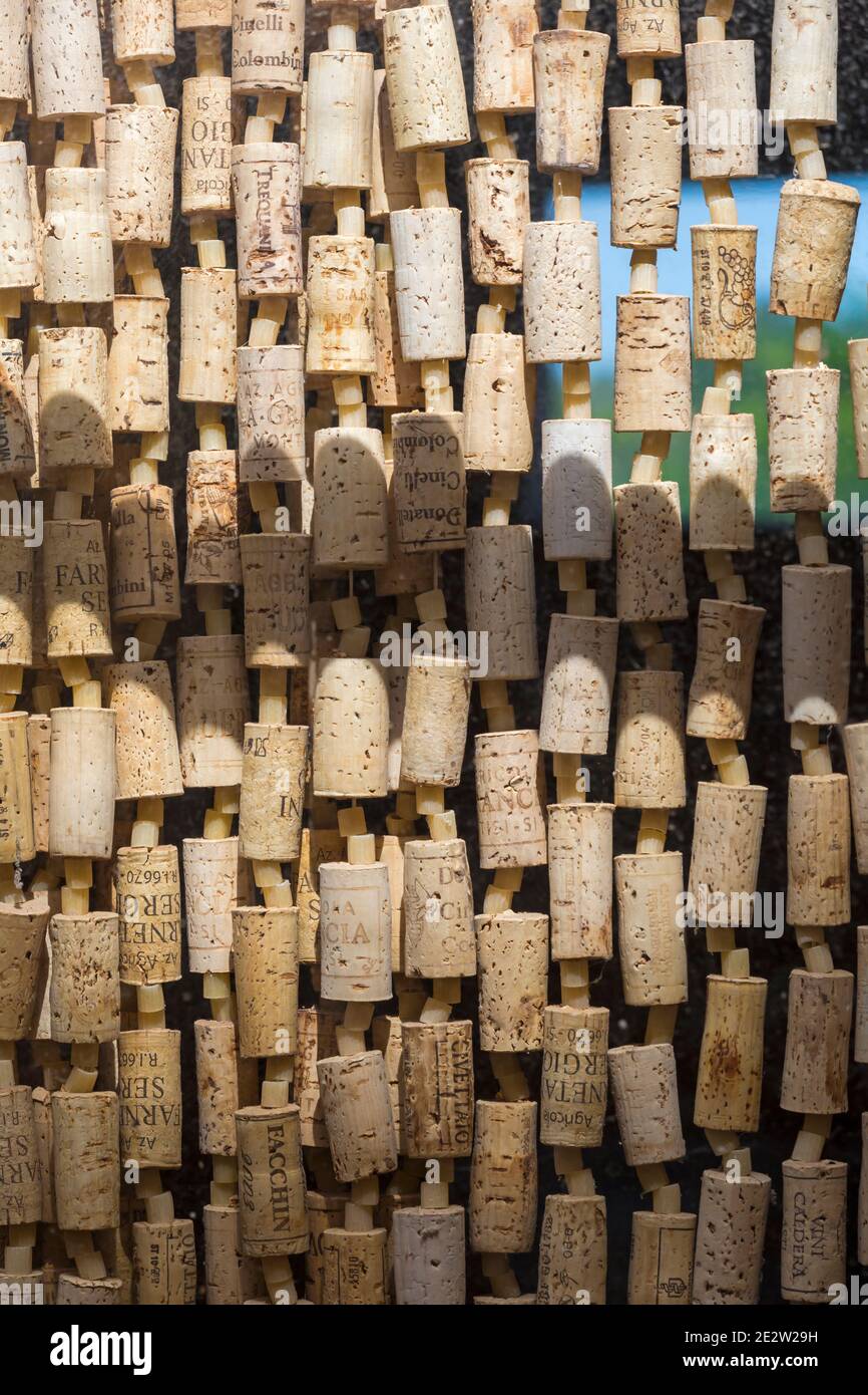 Curtain made of corks hi-res stock photography and images - Alamy