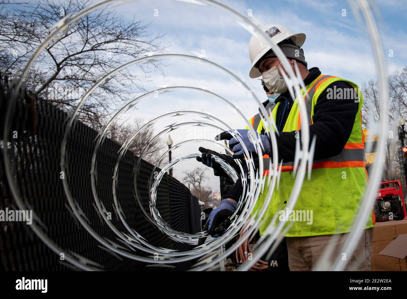 Tall barricades hi-res stock photography and images - Alamy