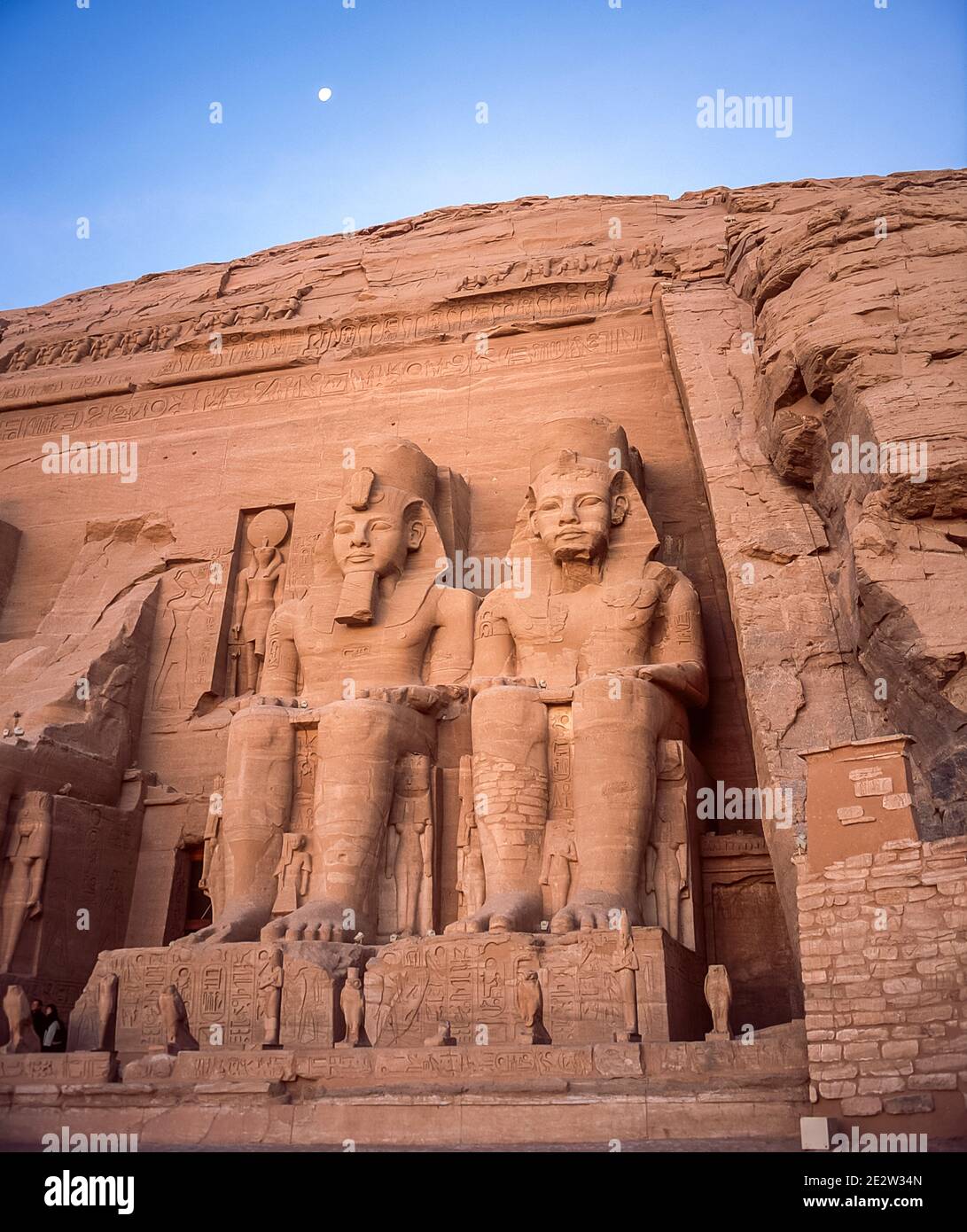 Aswan. Dawn at the 3000 year old UNESCO World Heritage site of Abu ...