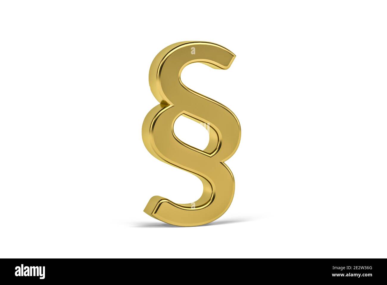 Golden paragraph sign 3d isolated on white background - 3d render Stock ...