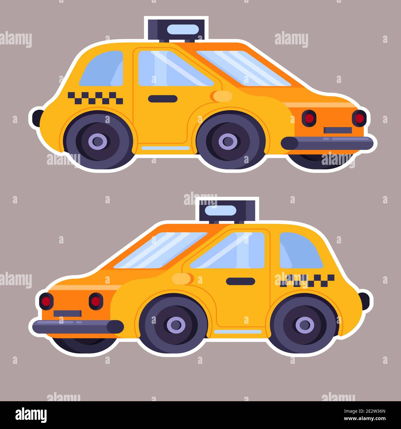 Concept online taxi service Stock Vector Images - Alamy