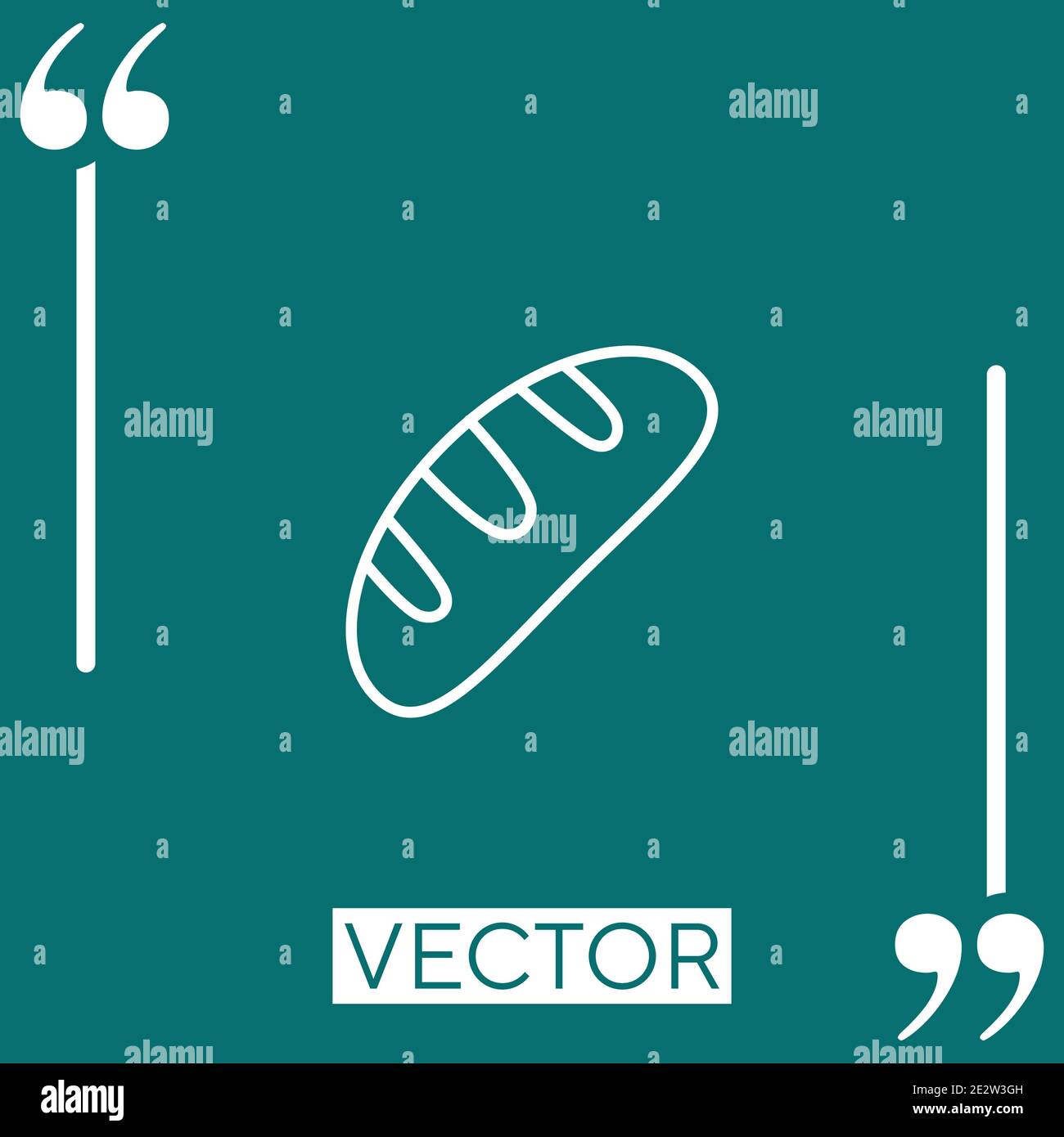 loaf Linear icon. Editable stroke line Stock Vector Image & Art - Alamy