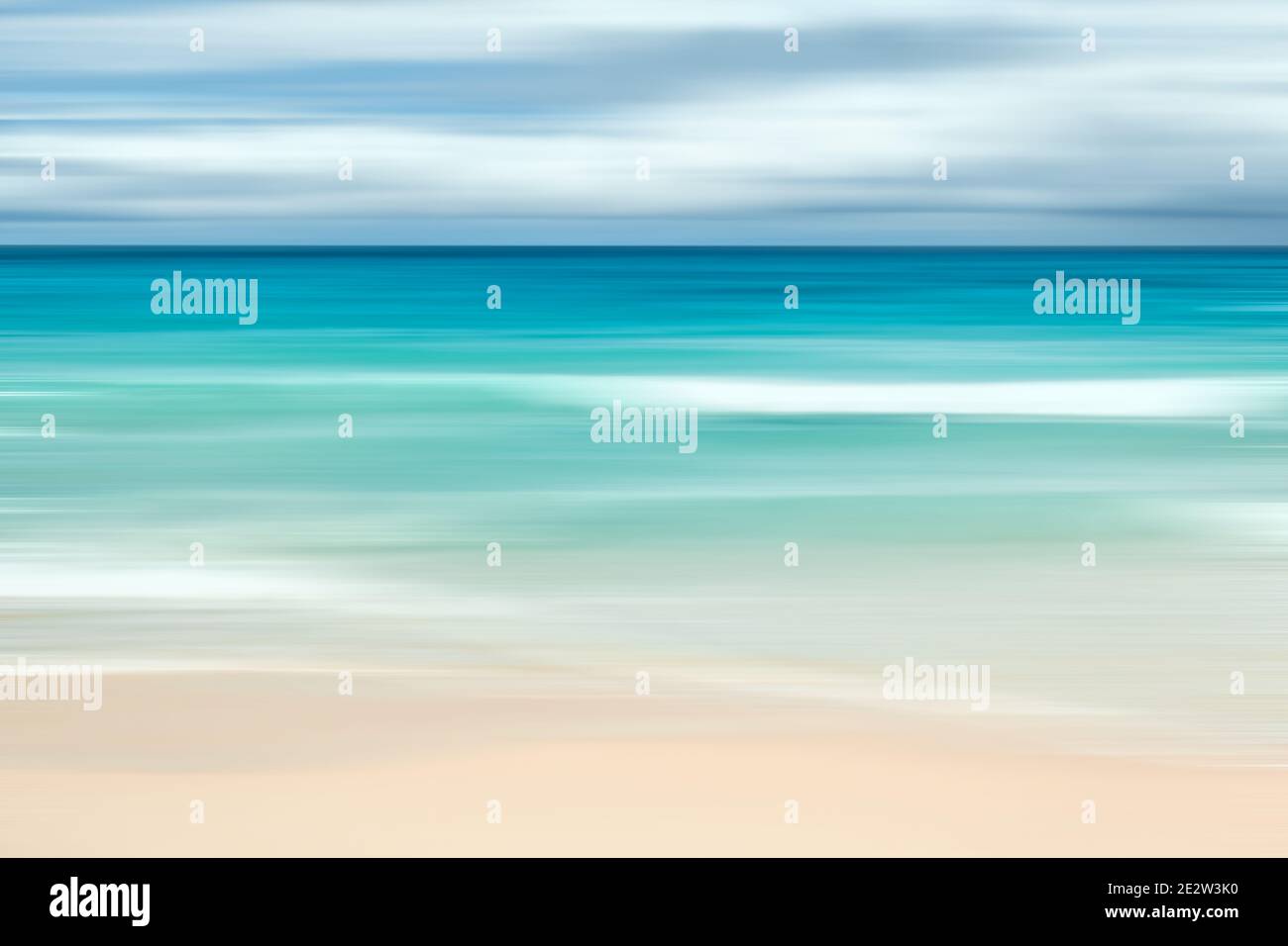 A seascape abstract with panning motion combined with a long exposure ...