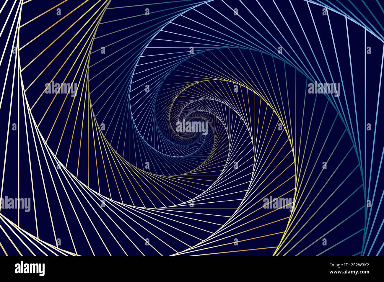 Geometric spiral of fractal elements Stock Photo - Alamy