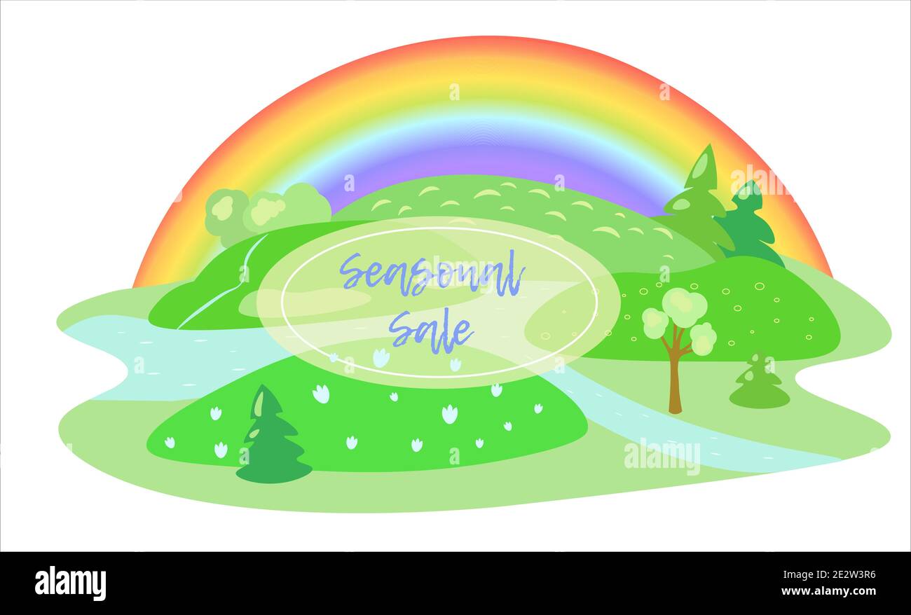 Concept poster spring park Stock Vector Images - Alamy