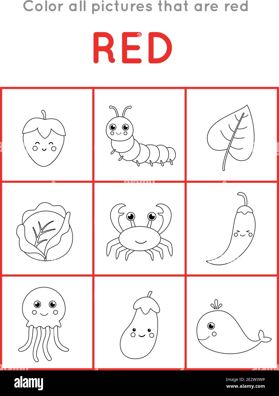 Printable Coloring Pages Red Items [2025]