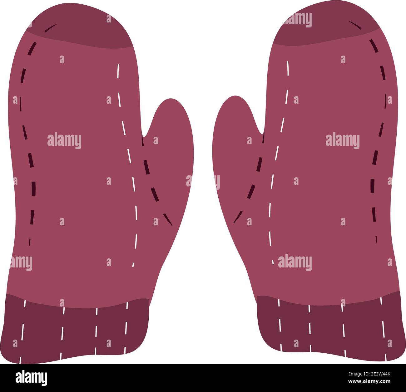 Warm and cosy mittens Stock Vector Images - Alamy