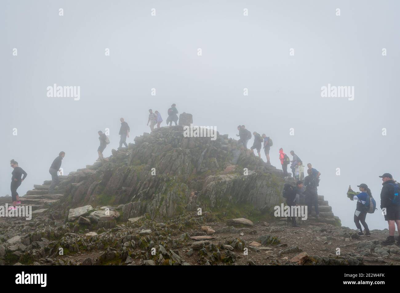 Snowdon, UK. 08/07/2020. Relaxed pandemic lockdown rules caused surge ...