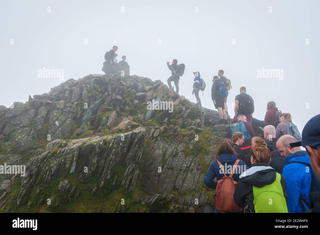 Snowdon, UK. 08/07/2020. Relaxed pandemic lockdown rules caused surge ...