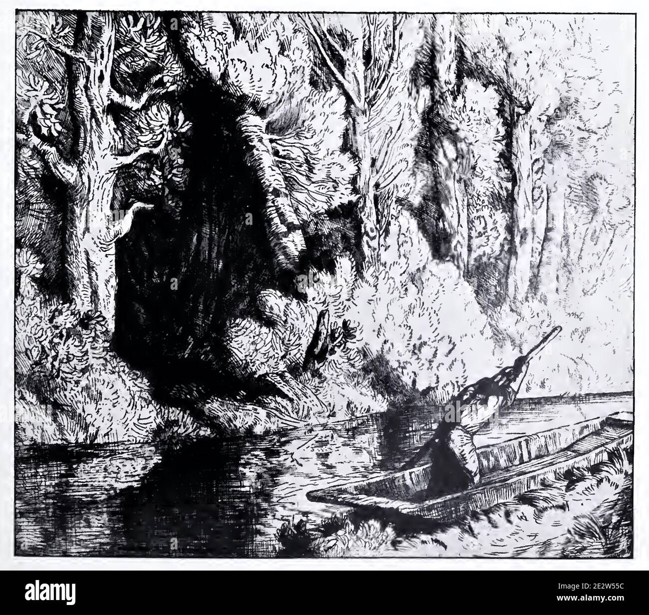 William Strang - The Boatman - 1903 Stock Photo - Alamy