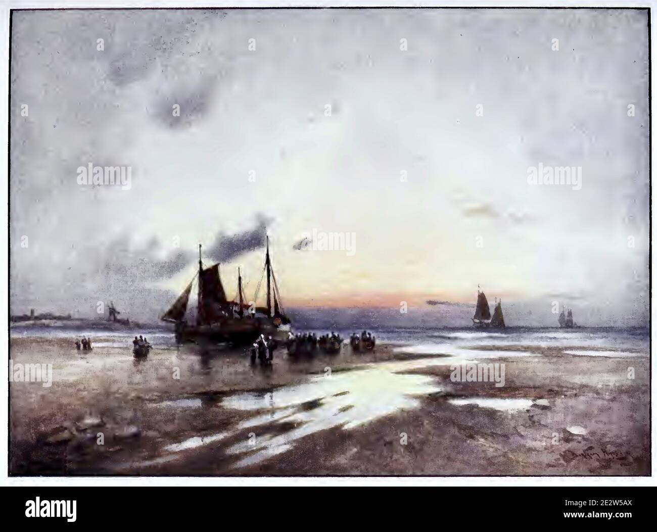 Seascape by John Bartram Hiles the artist who taught himself to paint ...