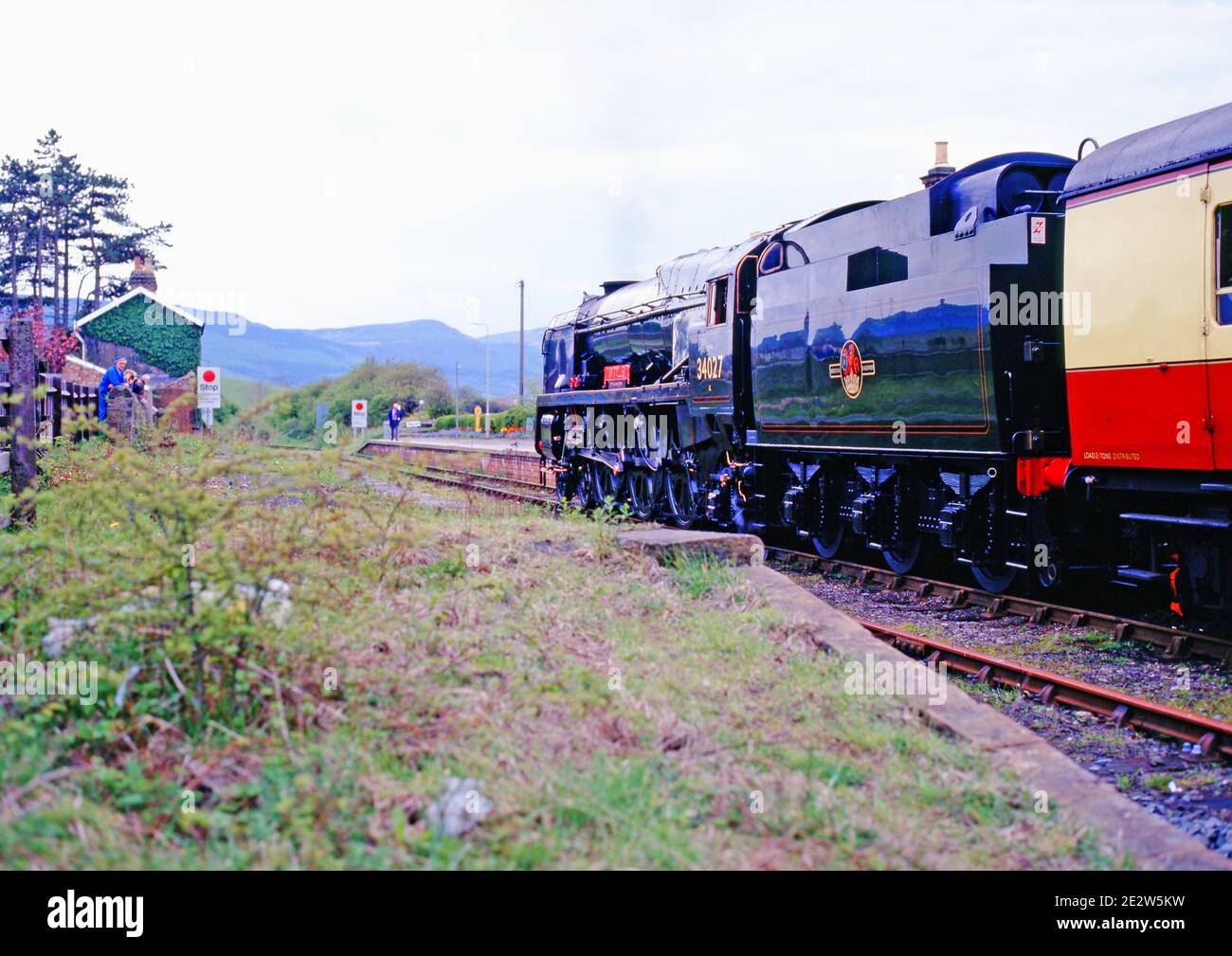 West Country Class No 34027 Taw Valley at Battersby on the Esk Valley ...