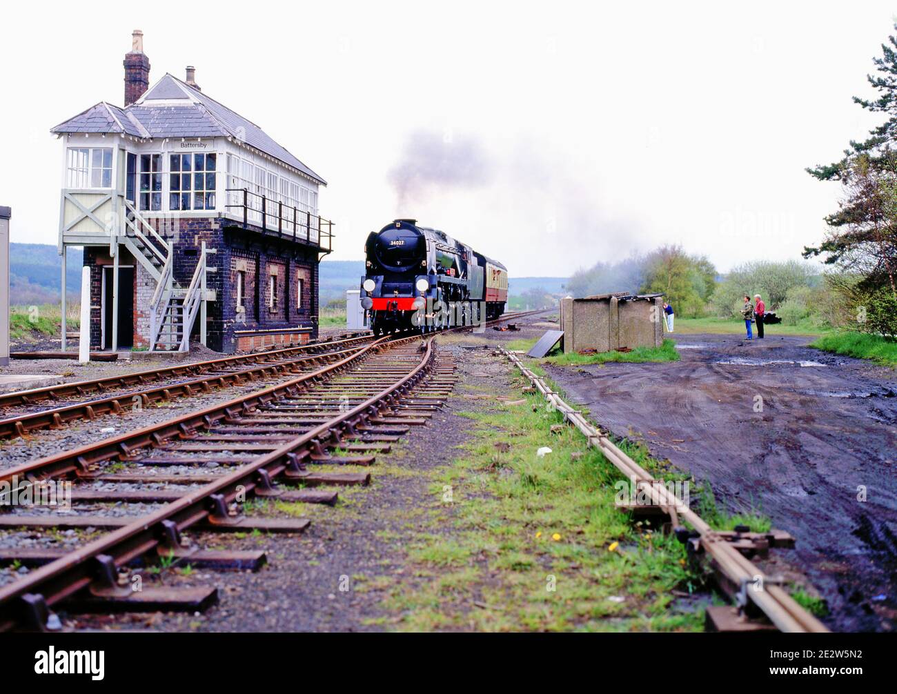 West Country Class No 34027 Taw Valley at Battersby on the Esk Valley ...