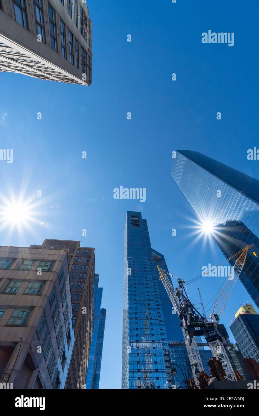 High-rise buildings stand in Hudson Yards under development at NYC ...