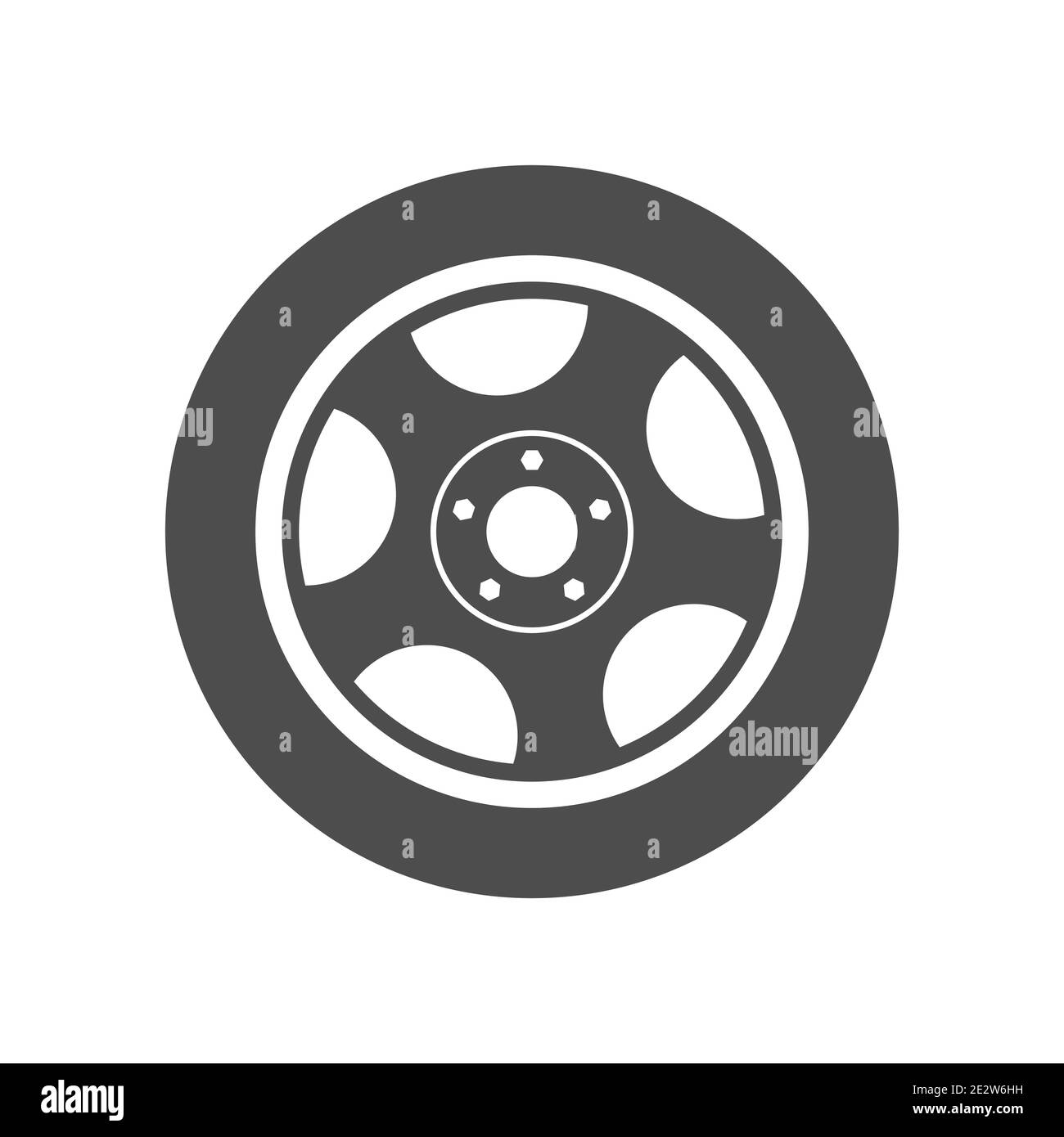 wheel. Simple vector icon isolated on a white background. Flat style ...
