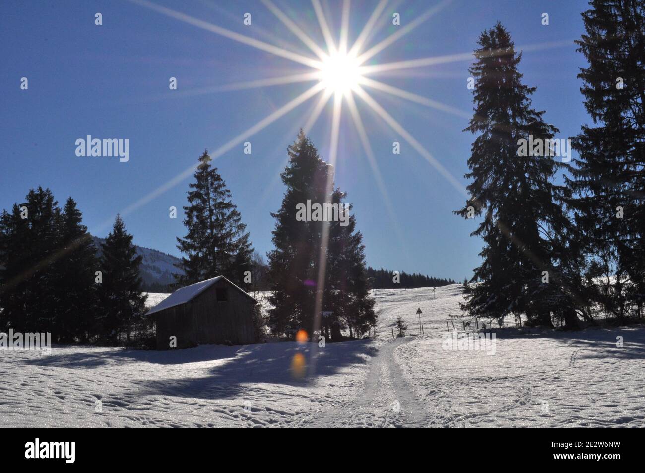 Winterlandschaft - Winterlandscape Stock Photo - Alamy