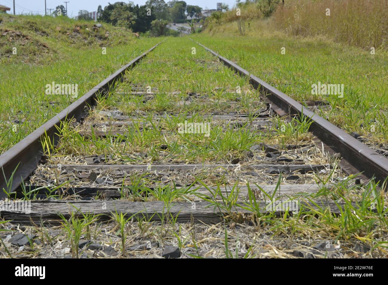 Abandoned railway railroad rail rails hi-res stock photography and ...