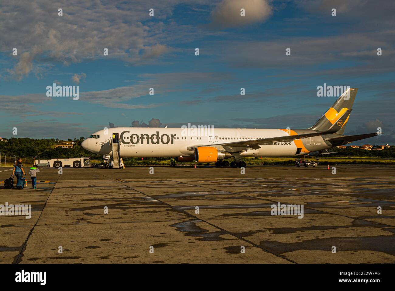 Condor Aircraft on Grenada Airport Stock Photo - Alamy