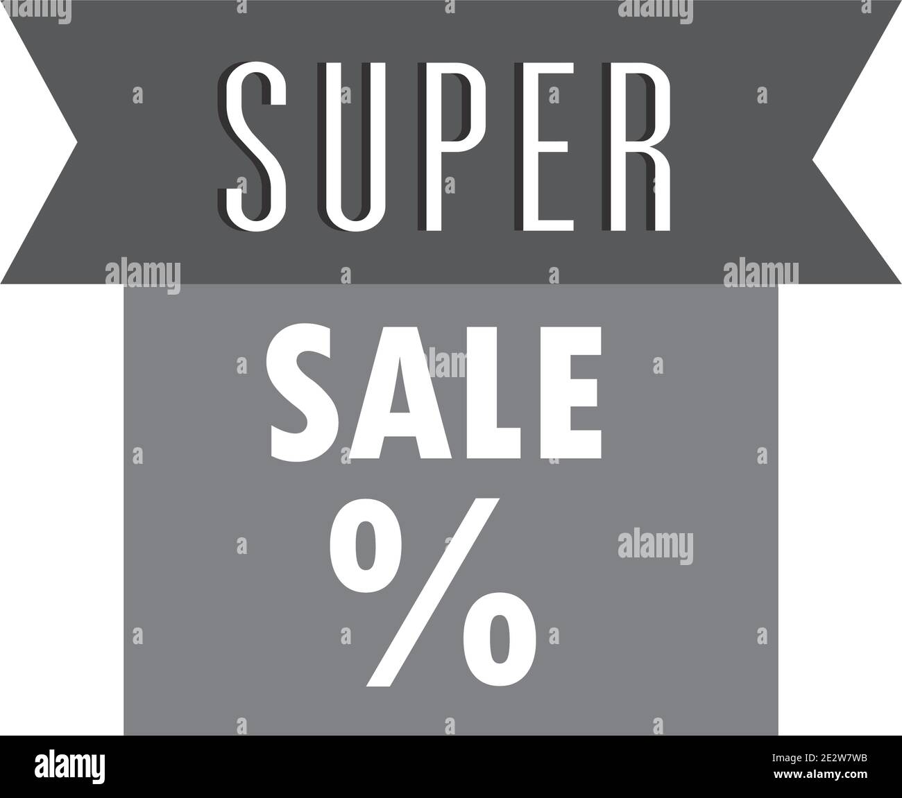 super sale offer discount commerce banner over white background vector ...