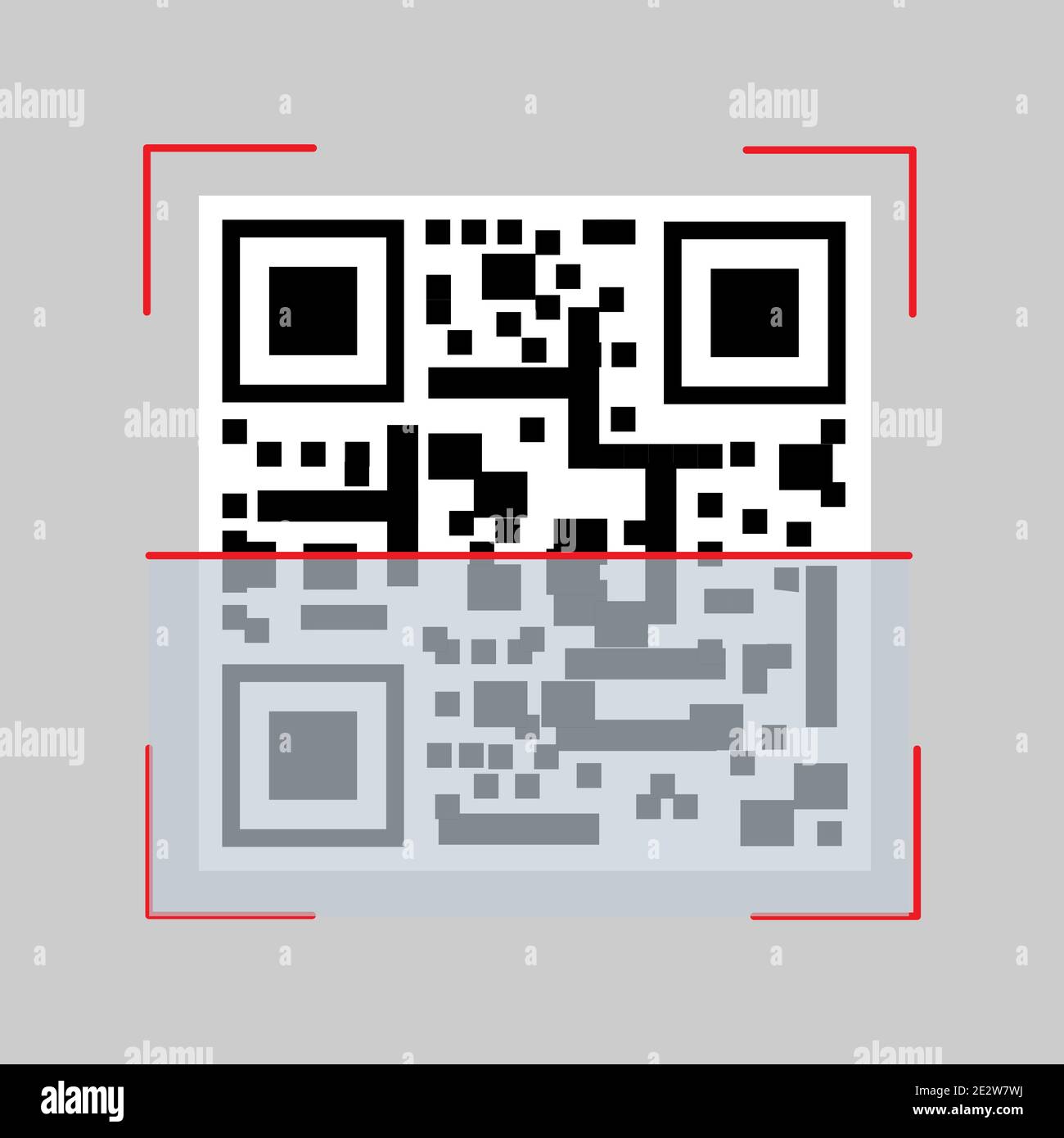 Scan qr code magazine Stock Vector Images - Alamy