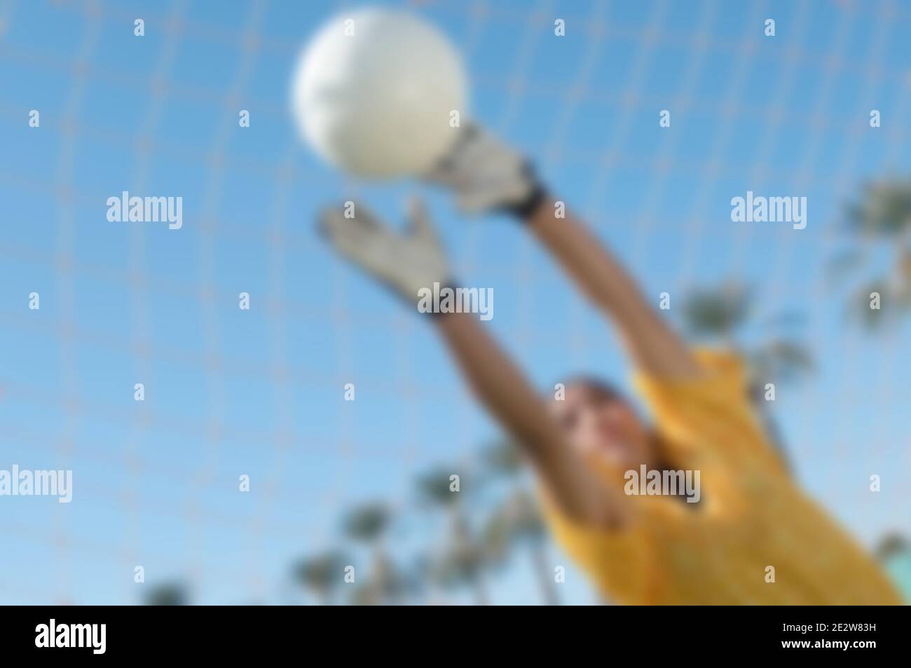 Soccer goalkeeper hands ball save hi-res stock photography and images ...