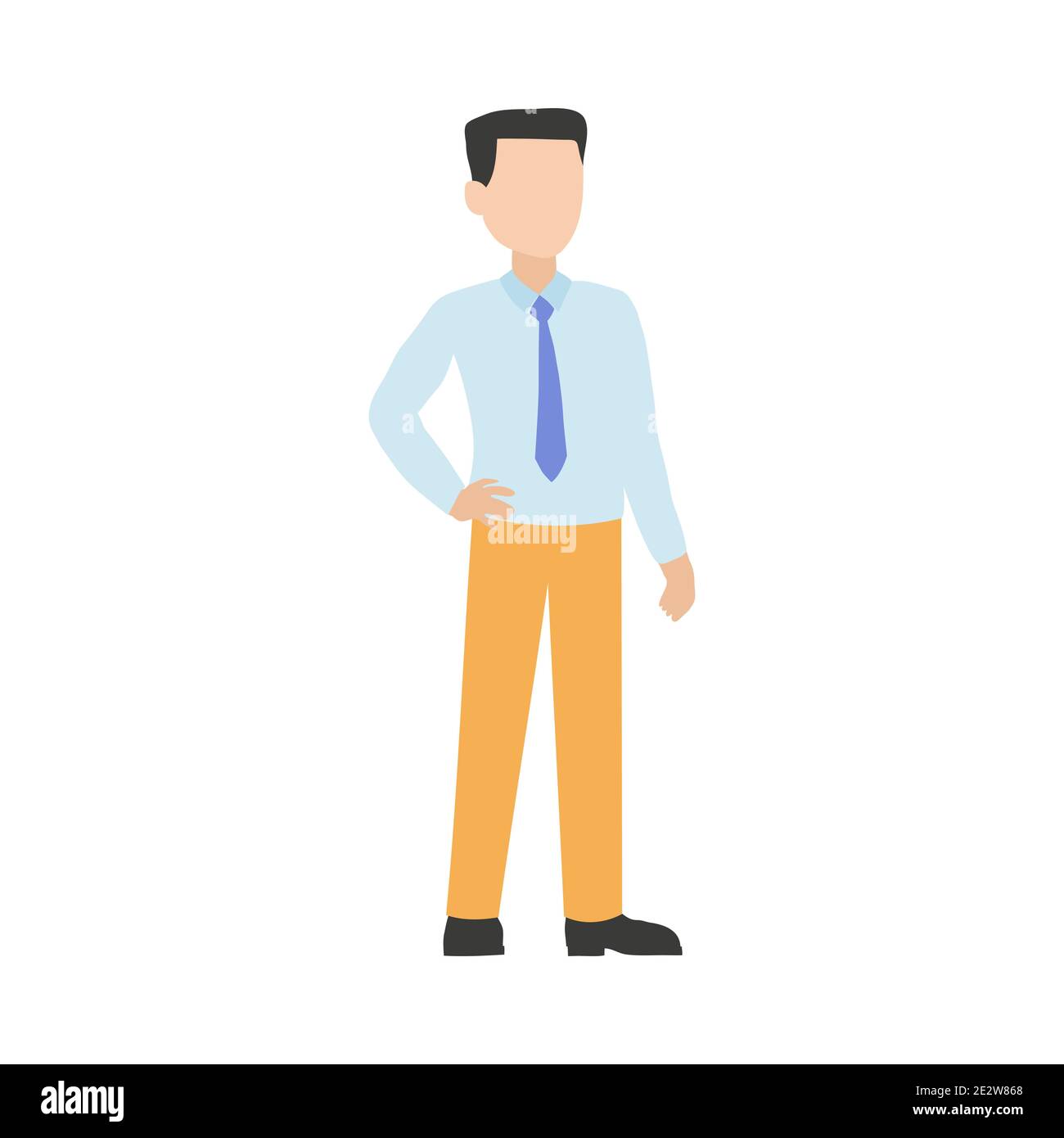 A full-length man in regular clothes. Vector graphics Stock Vector ...