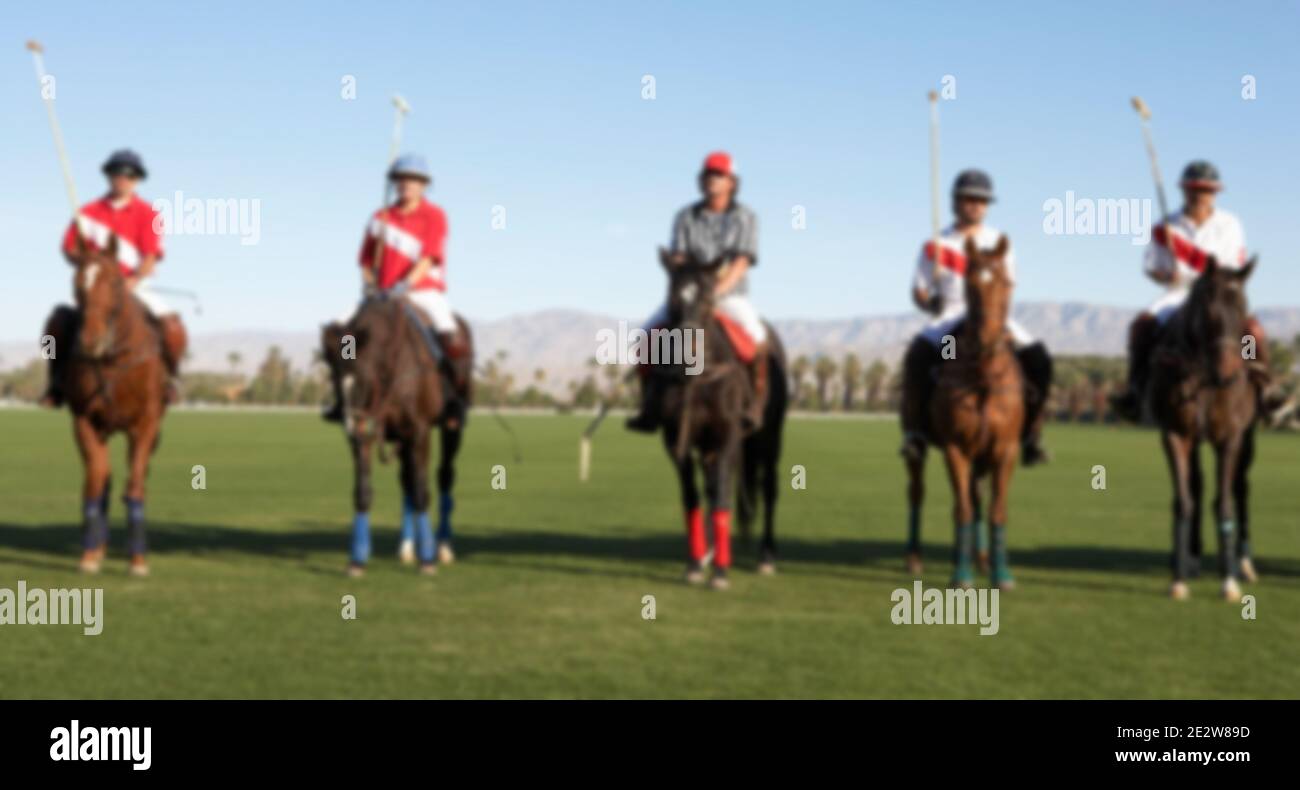 Polo players playing polo on horseback hi-res stock photography and ...