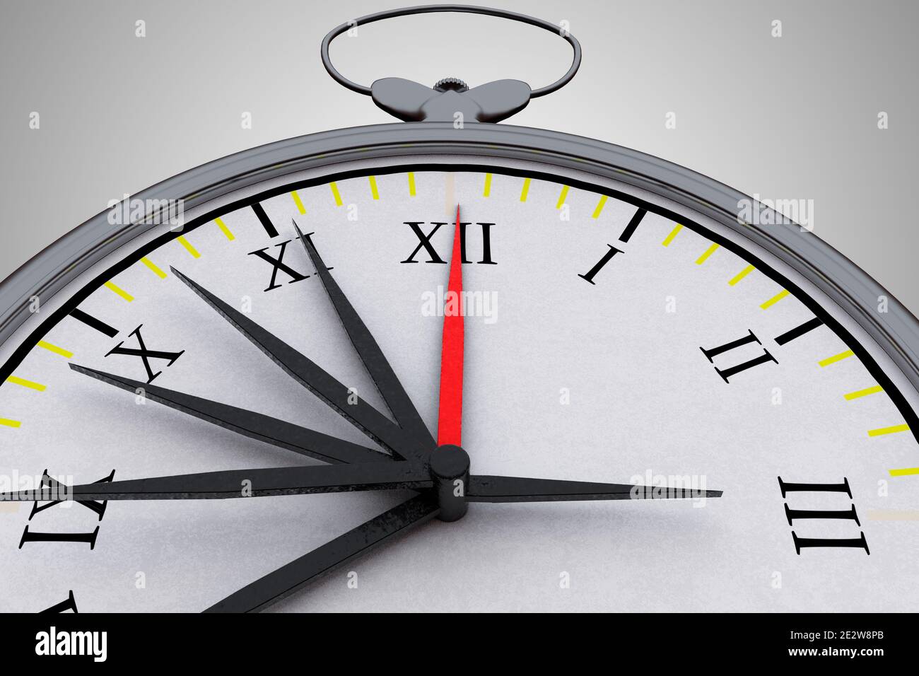 A red clock pointer demonstrating competitive advantage corporate ...