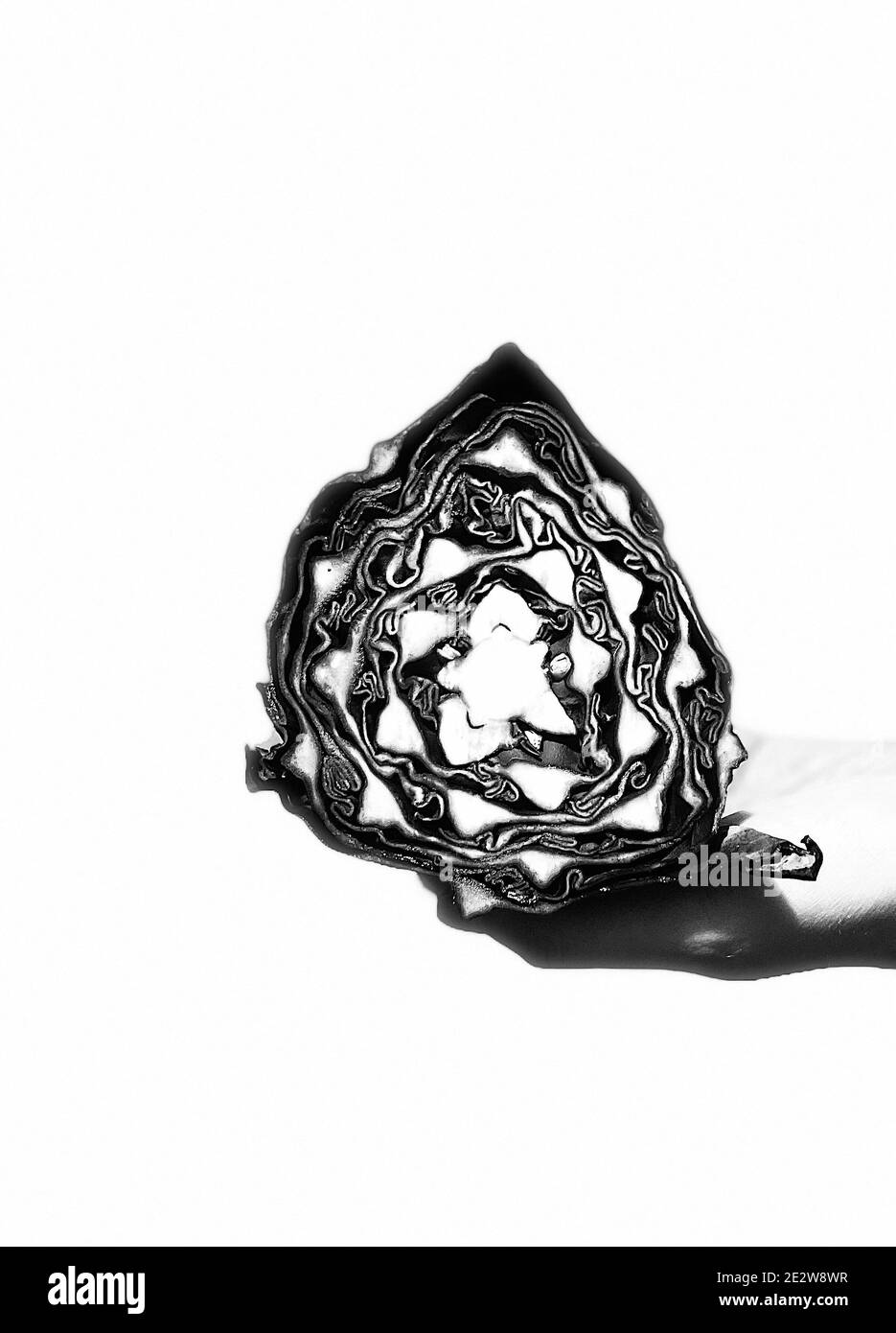 Half and half food photography Black and White Stock Photos & Images ...