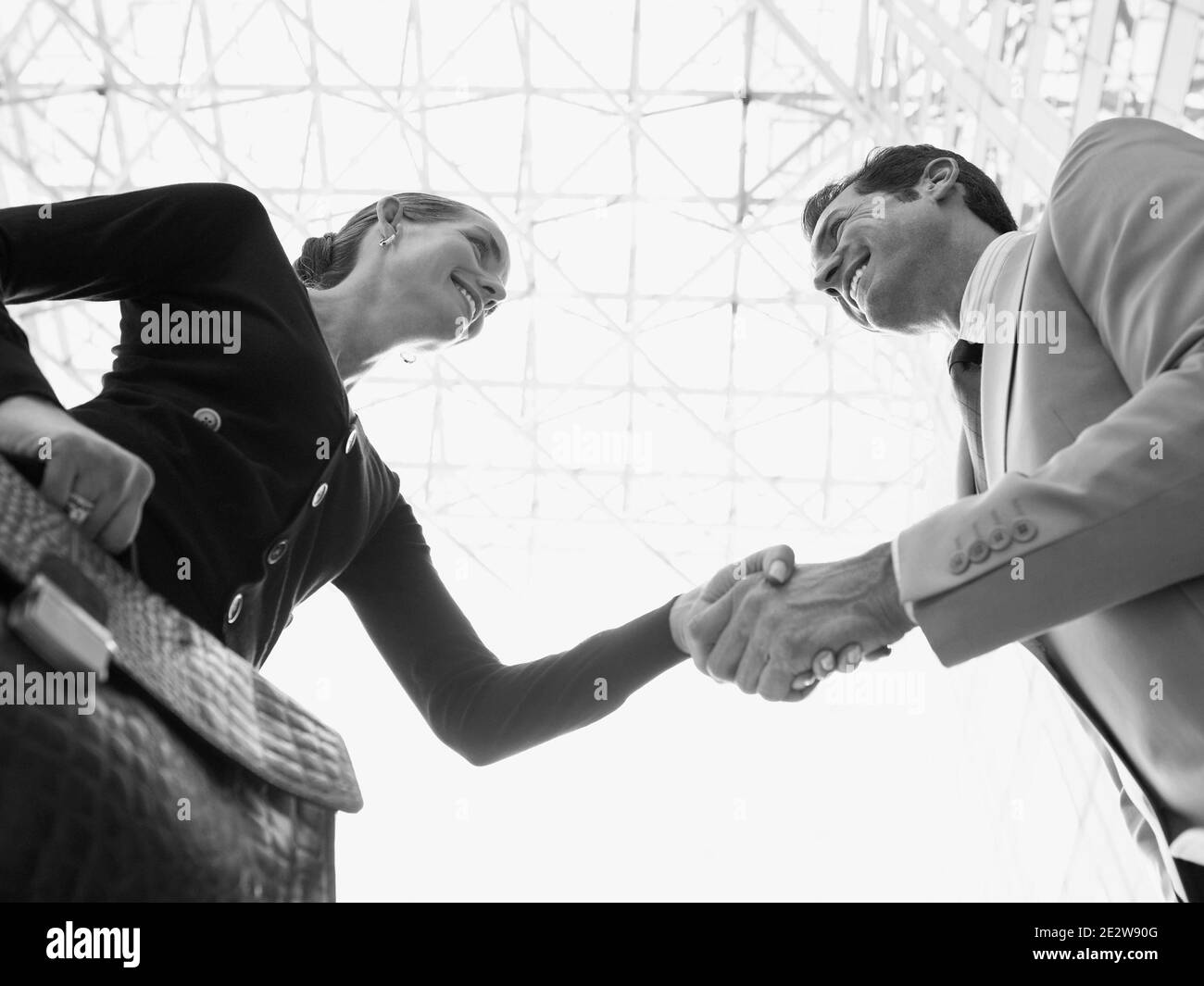 Business partnership meeting trust Black and White Stock Photos ...