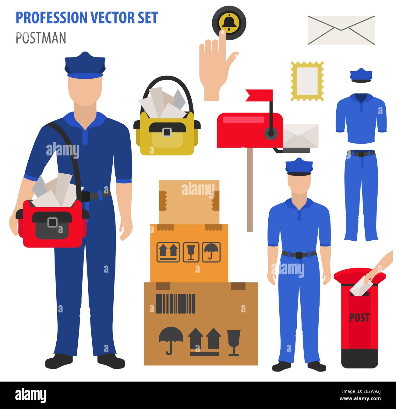 Postmans Stock Vector Images - Alamy