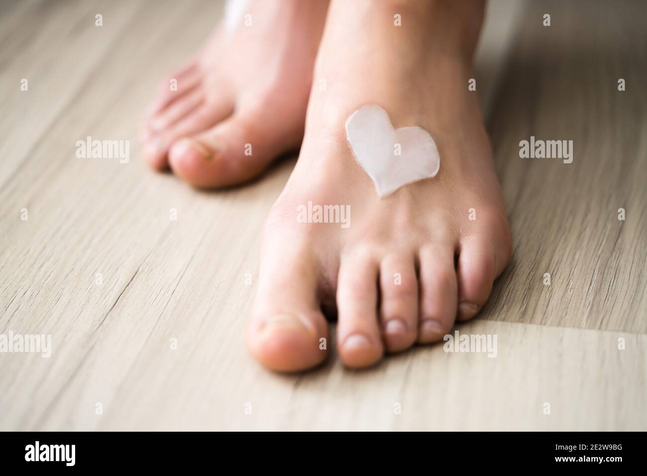 Healthy Smooth Young Woman Foot Skin Care And Treatment Stock Photo - Alamy