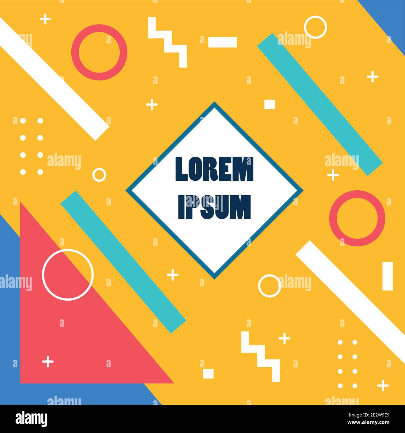 yellow color geometric minimal background Stock Vector Image & Art - Alamy