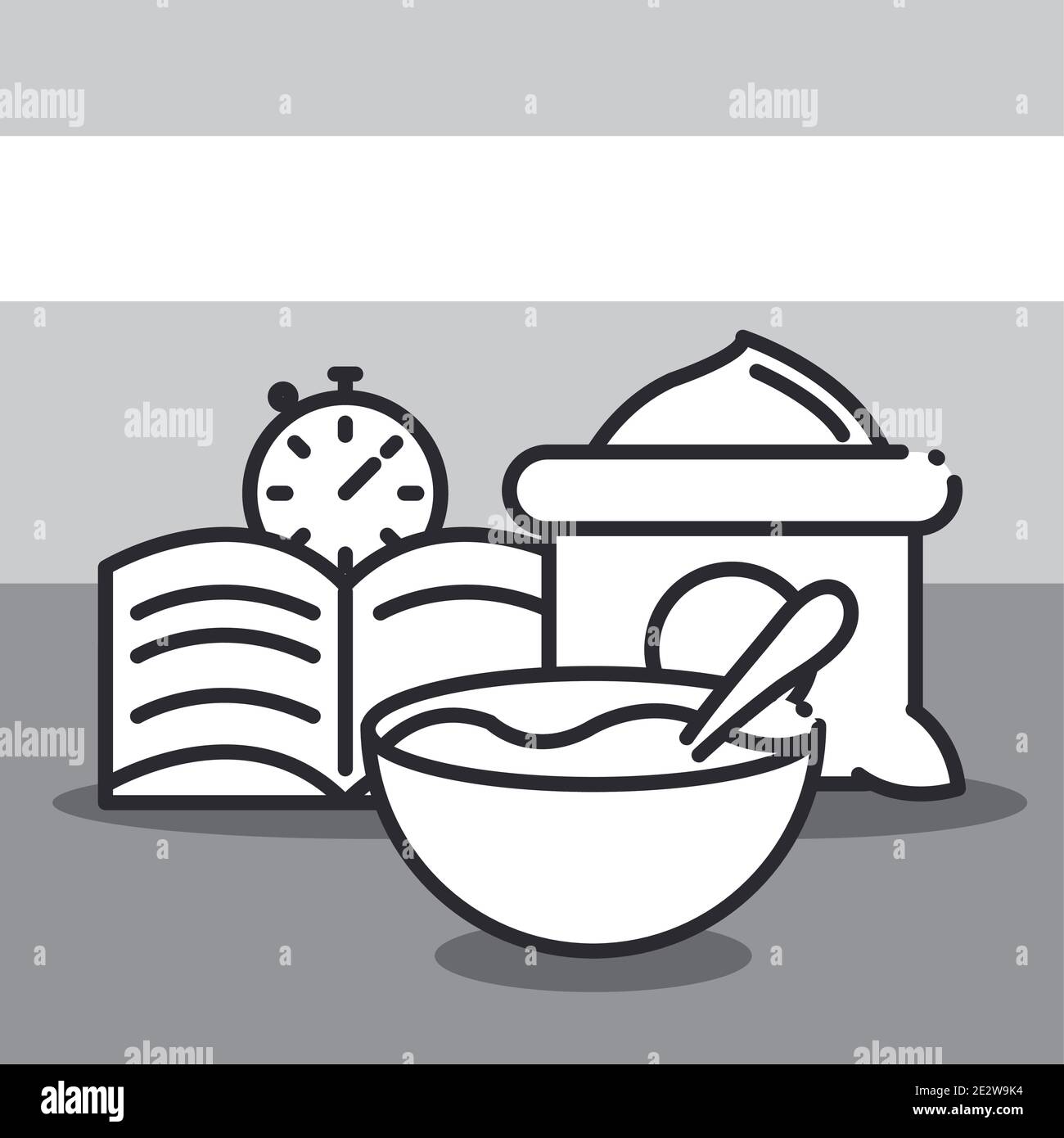 Handmade flour Stock Vector Images - Alamy