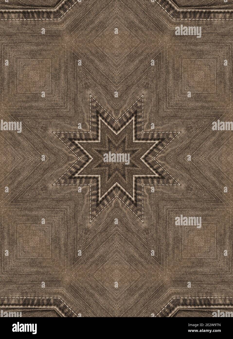 Jeans design.Grunge jeans pattern with seams Stock Photo - Alamy