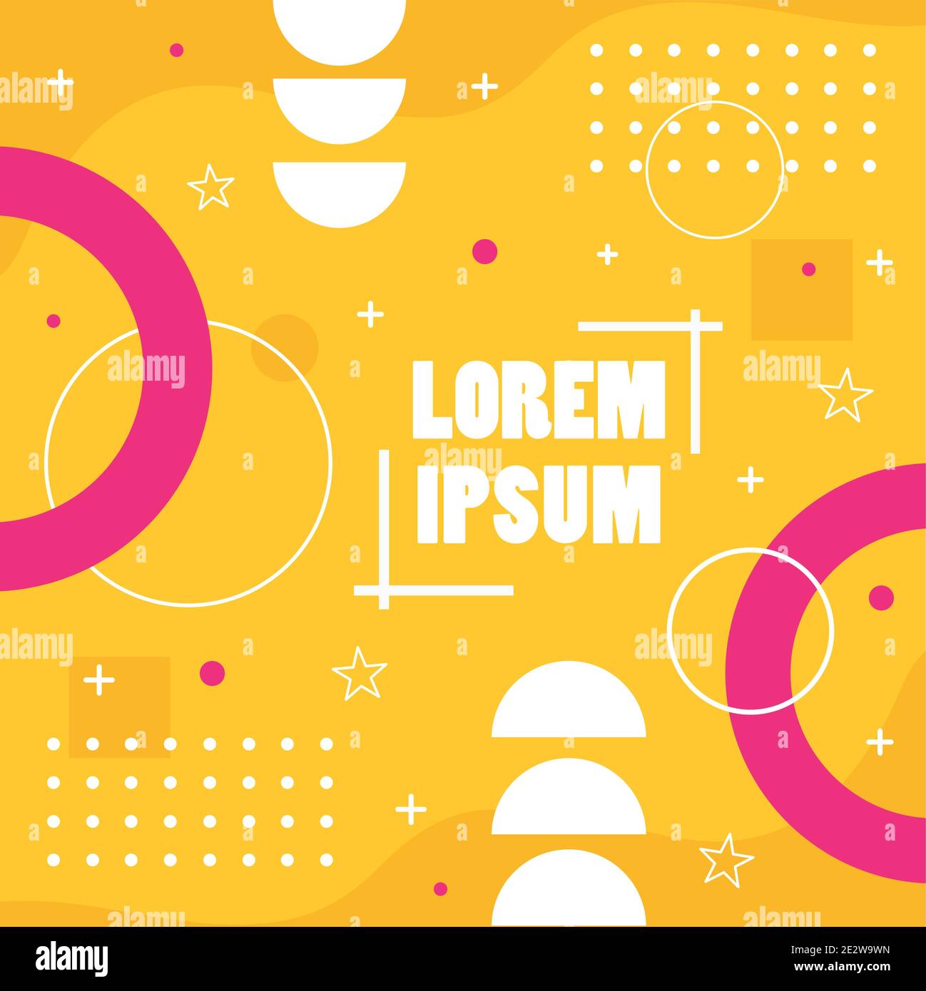 yellow color geometric minimal background Stock Vector Image & Art - Alamy