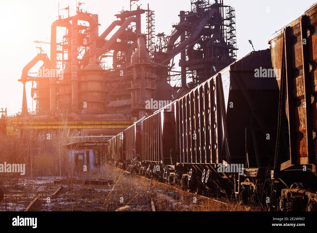Loading the coal into the blast furnace hi-res stock photography and ...