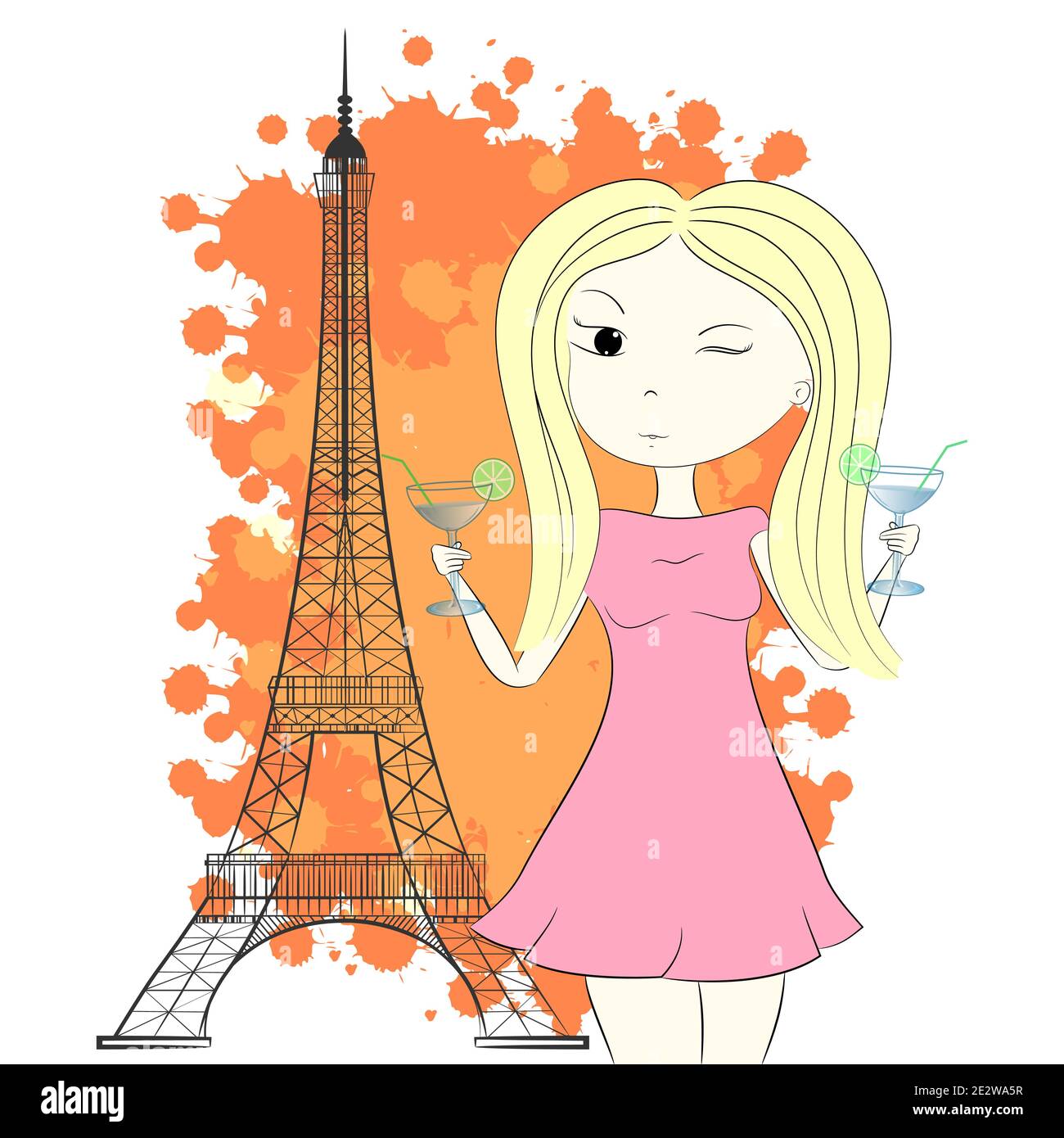 Girly Eiffel Tower Clip Art