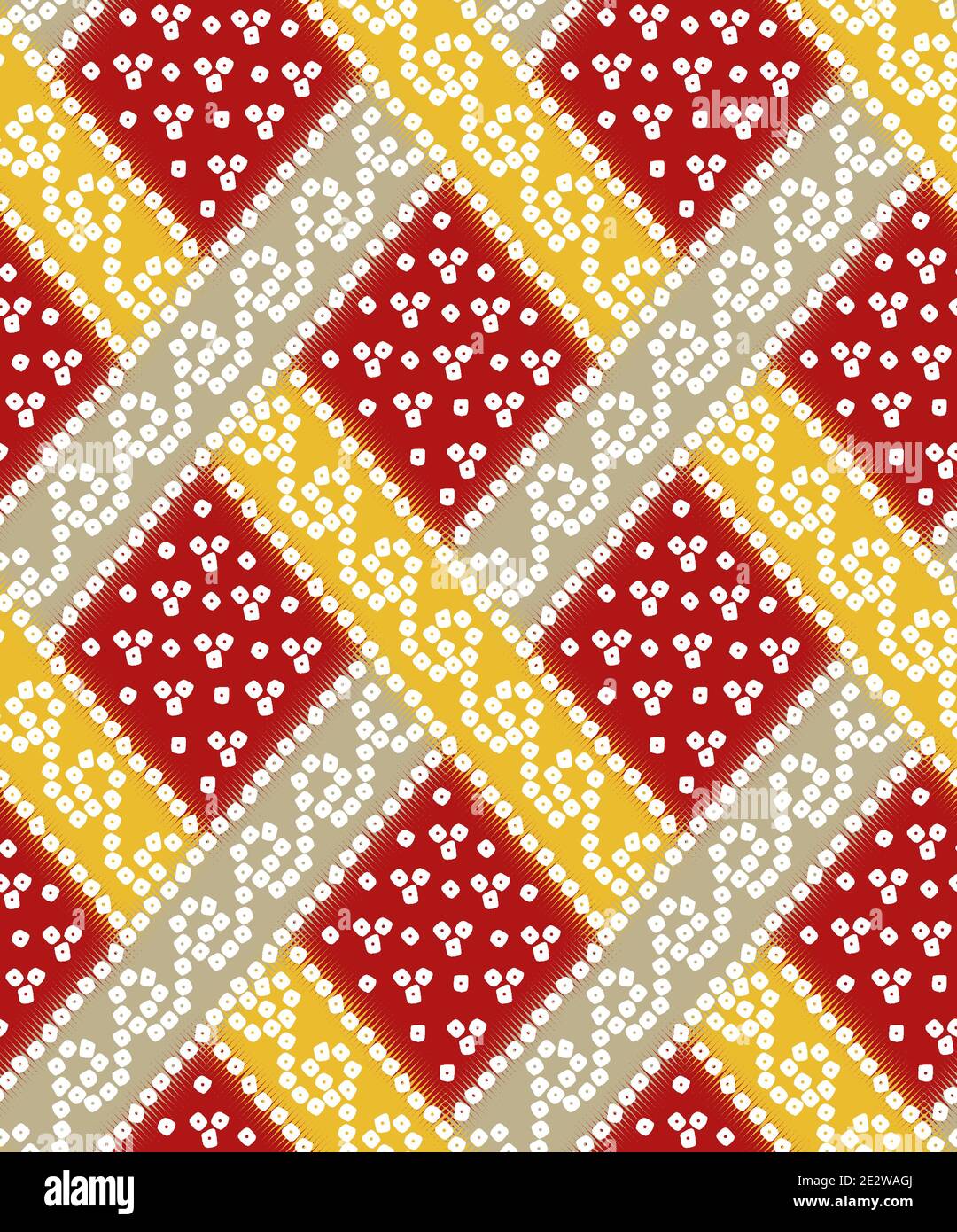 Indian bandhej sari digital print design Stock Photo - Alamy