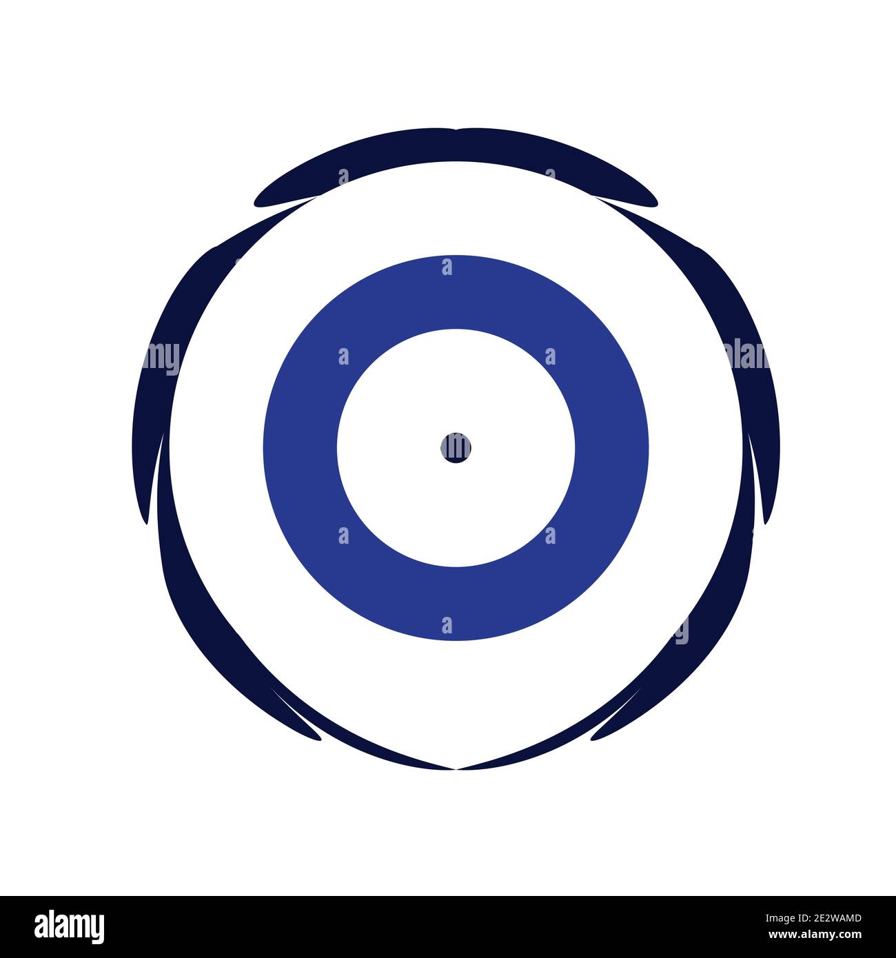 artistic evil eye vector in blue colors vector Stock Vector Image & Art ...