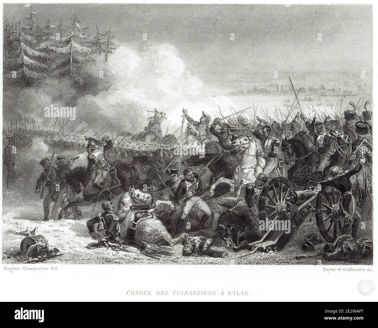 Charge of the french cuirassiers at waterloo Cut Out Stock Images ...