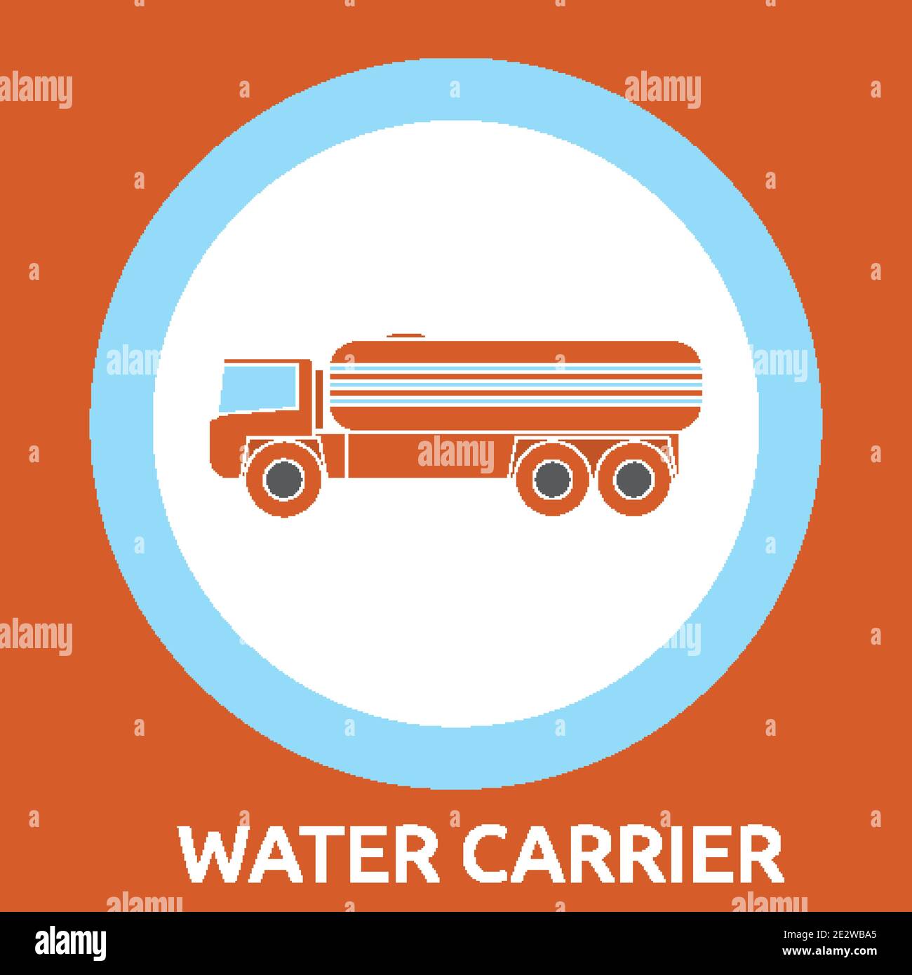 Timber Carrier. Hand-drawn vector illustration on white background ...