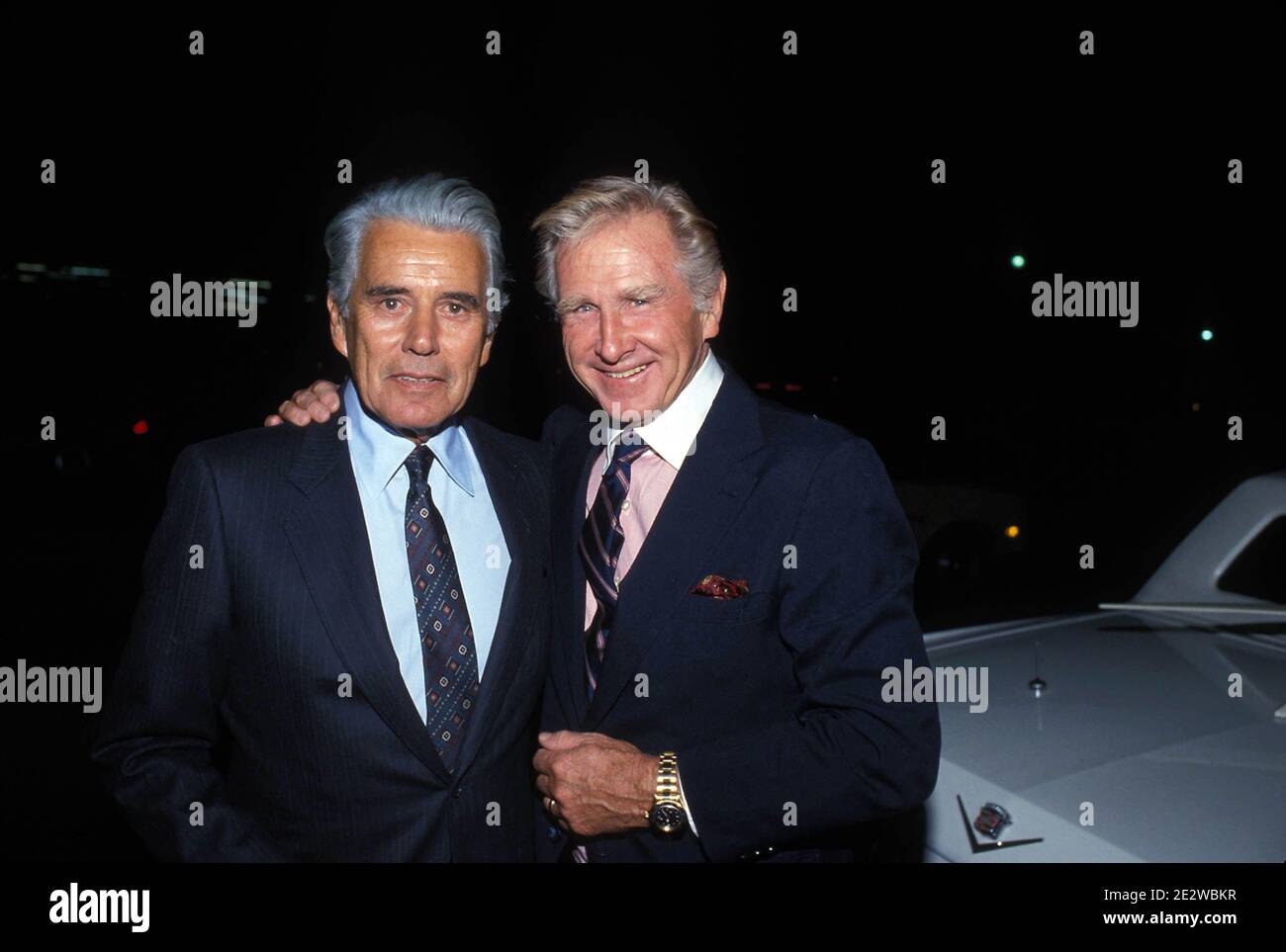 John Forsythe And Lloyd Bridges 1984 Credit: Ralph Dominguez/MediaPunch ...