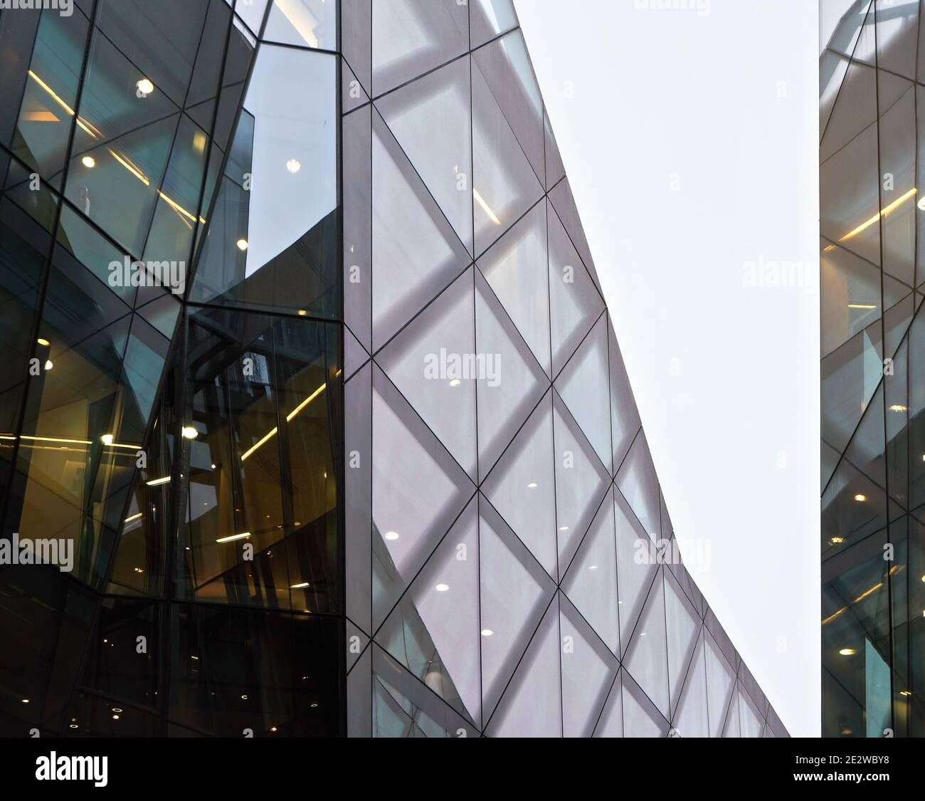 London, United Kingdom - February 02, 2019: Rectangular windows on One ...