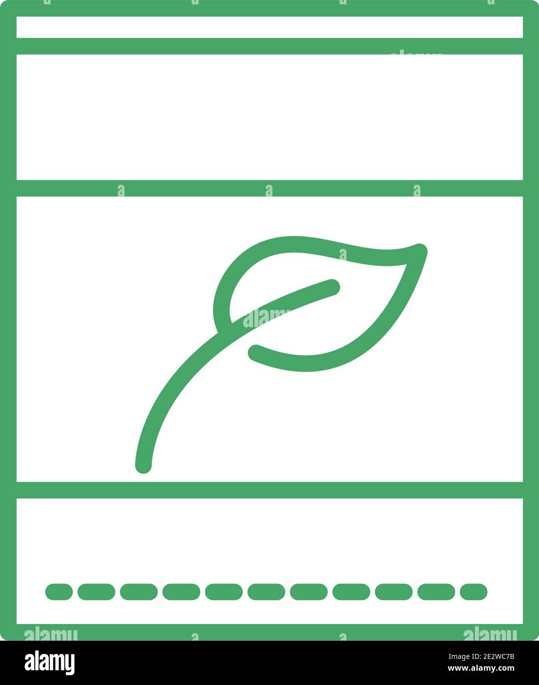 organic natural, product health ecology green line style vector ...