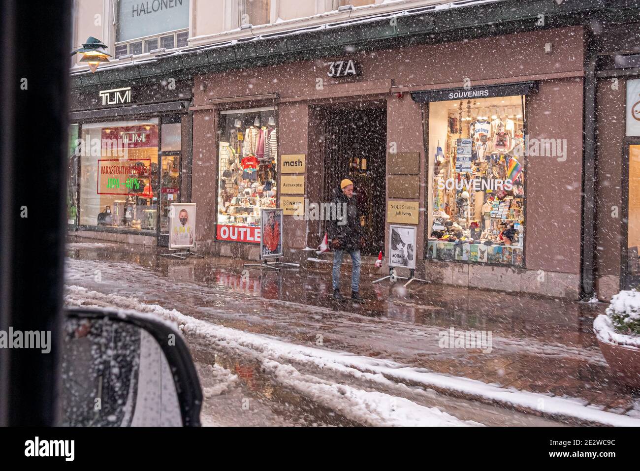 Helsinki, Finland. January 12, 2021. Medieval Scandinavian Architecture ...