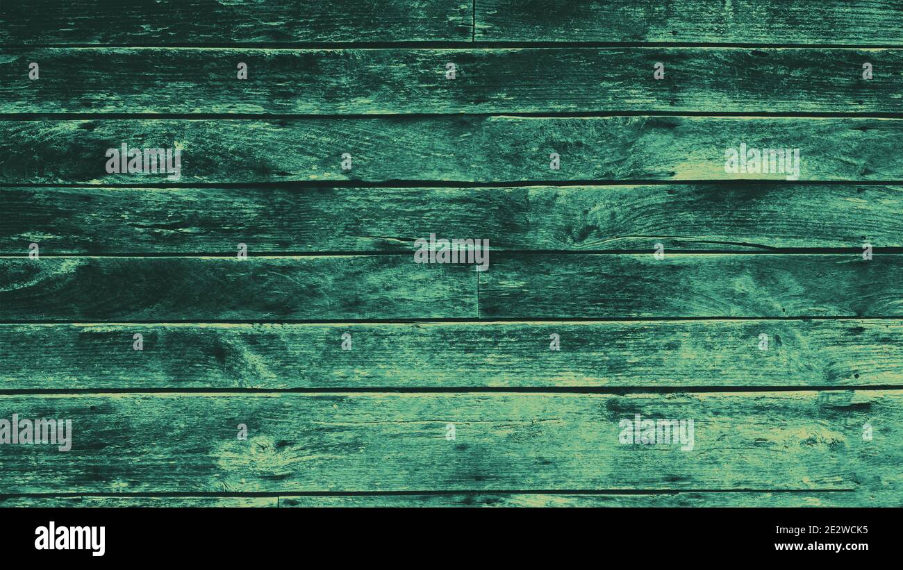 Green wooden boards. Top view. Vintage background Stock Photo - Alamy