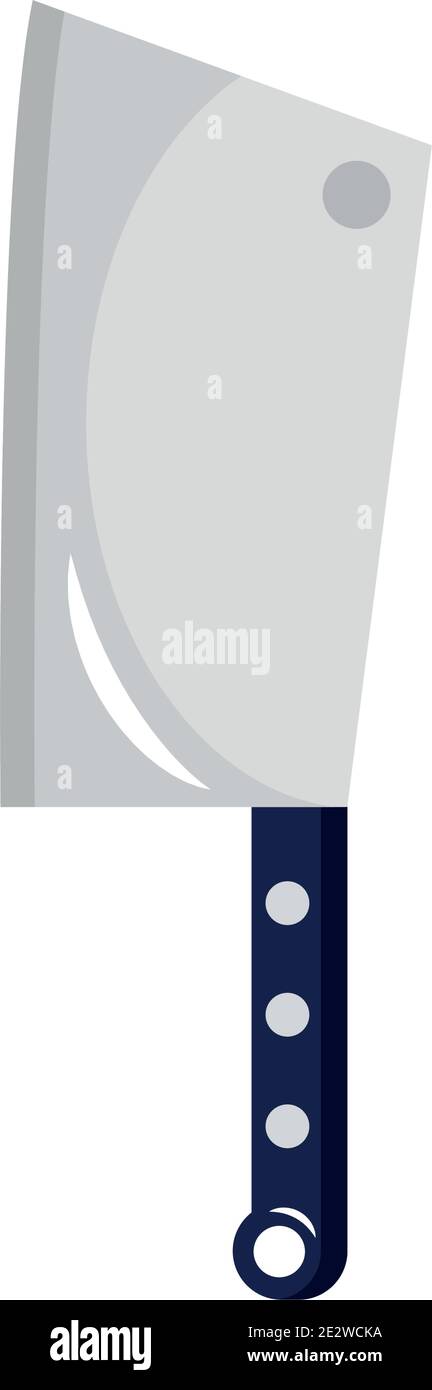 knife ax kitchen cutlery element icon Stock Vector Image & Art - Alamy